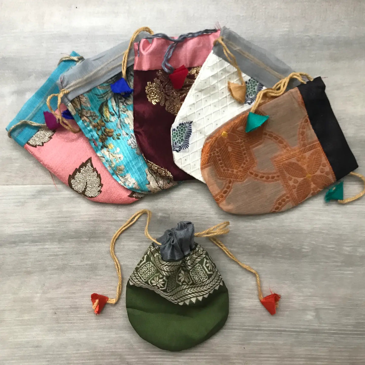 Sari gift bag pouch | Joyful Treasures